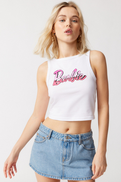 Barbie Logo Tank Top | Urban Outfitters