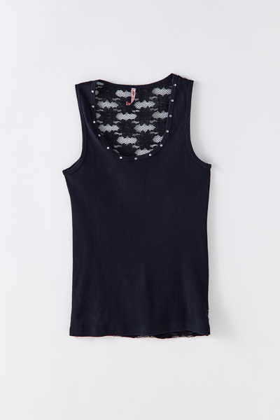 Vintage Lace Back Rhinestone Tank Top | Urban Outfitters
