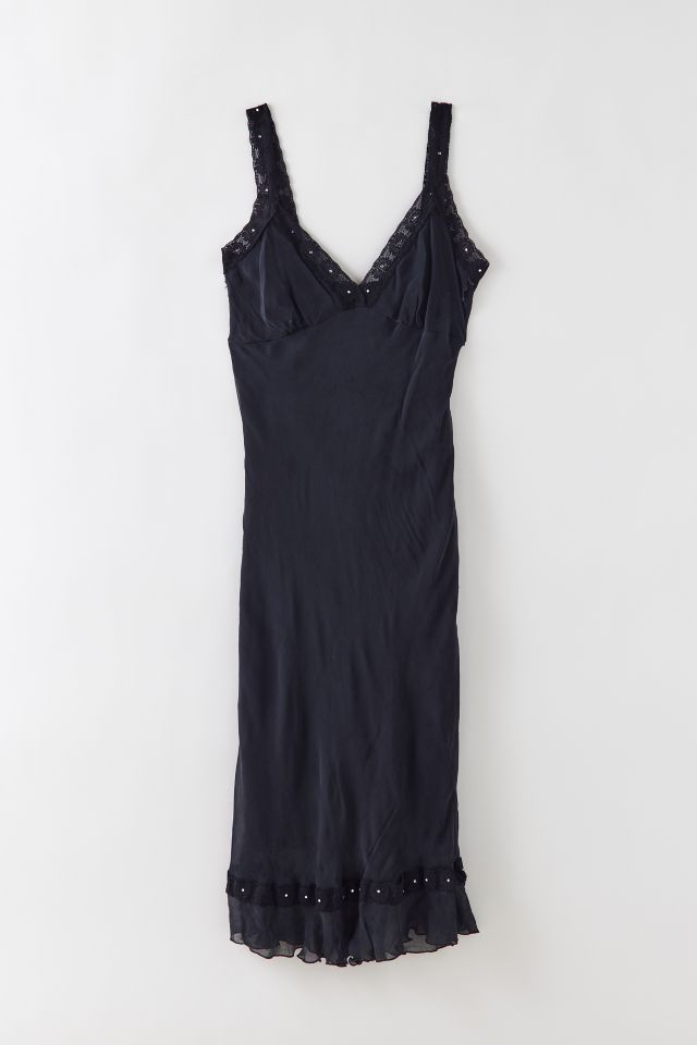Vintage Lace And Rhinestone Dress Urban Outfitters Canada