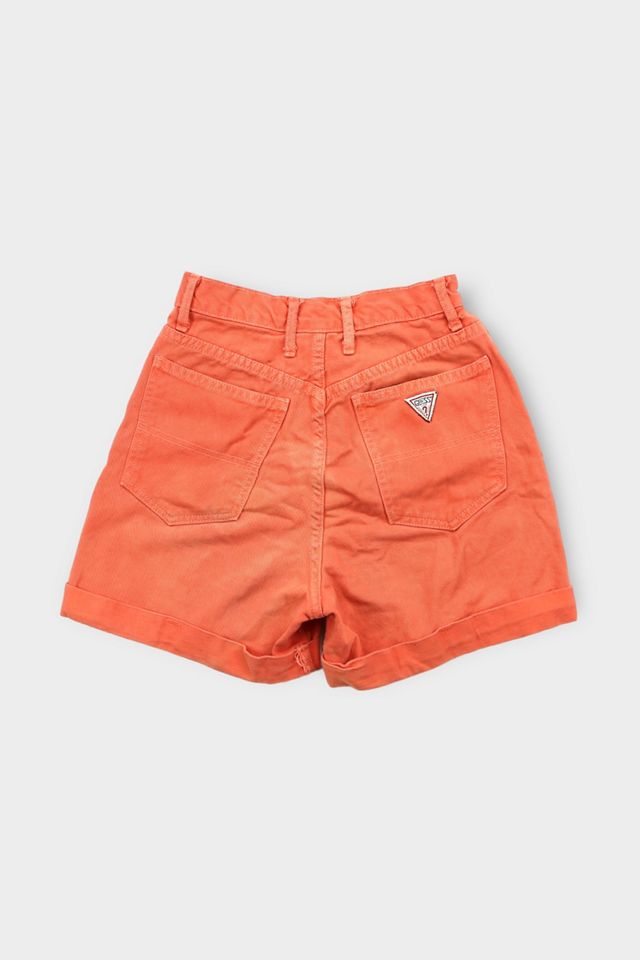 Vintage Guess Orange Button Fly Guess Shorts | Urban Outfitters