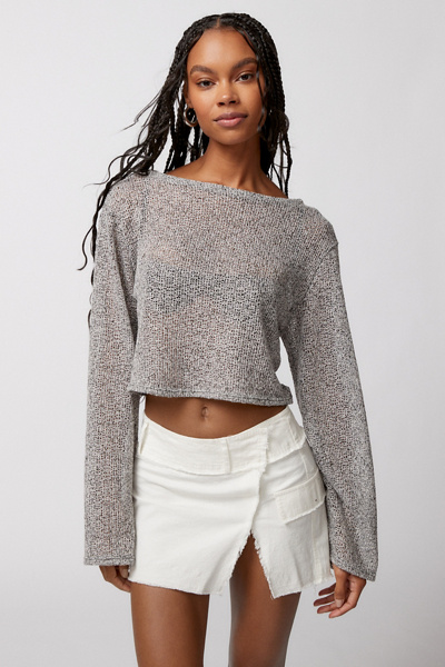 Urban Renewal Remnants Marled Loose Knit Drippy Sleeve Sweater | Urban ...