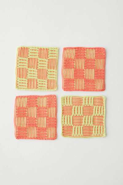Verloop Checkerboard Coaster Set | Urban Outfitters Canada