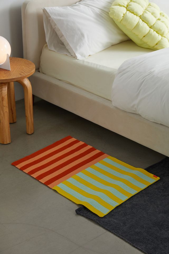 Verloop Stripe Knit Mini Rug | Urban Outfitters