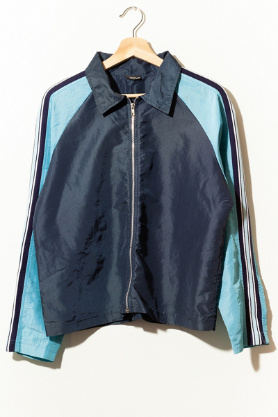 Vintage 1990s Blue Raver Windbreaker Track Jacket | Urban Outfitters