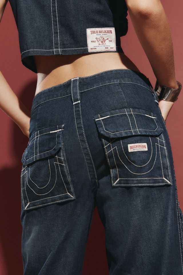 True Religion UO Exclusive Bobbi Baggy Cargo Jean | Urban Outfitters Canada
