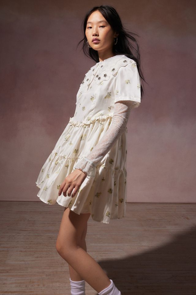 Sister Jane Ditsy Pick Floral Mini Dress | Urban Outfitters