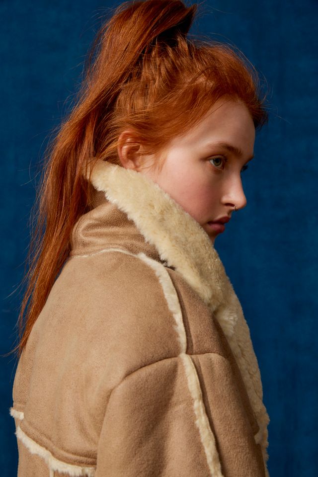 BDG Spencer Faux Shearling Coat | Urban Outfitters