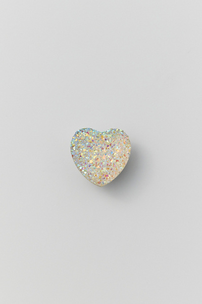Crocs Jibbitz Iridescent Heart Shoe Charm | Urban Outfitters