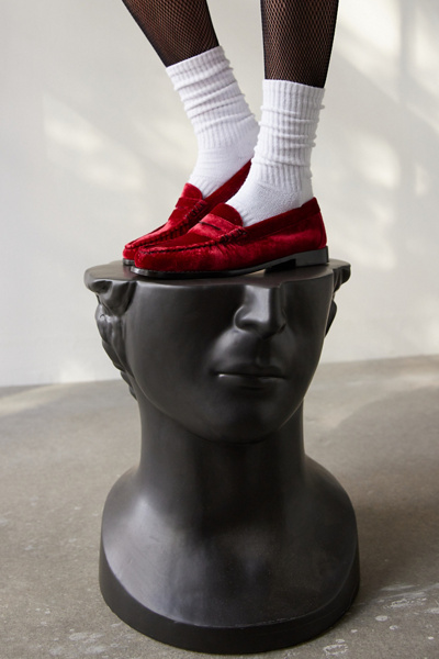 G.H.BASS Whitney Velvet Weejuns® Loafer | Urban Outfitters