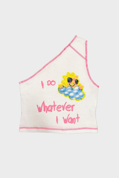 OGBFF I Do Whatever I Want One Shoulder Tank | Urban Outfitters