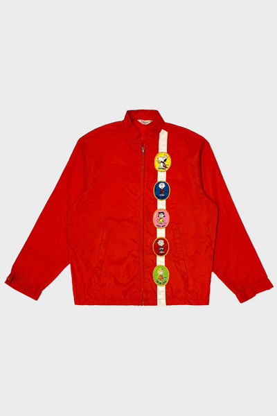 Vintage 1970’S Peanuts Patched Zip Racing Jacket | Urban Outfitters