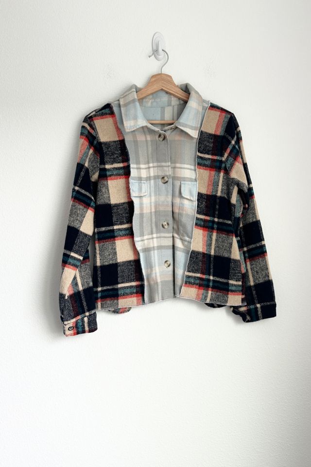 Vintage Reworked Cropped Flannel | Urban Outfitters