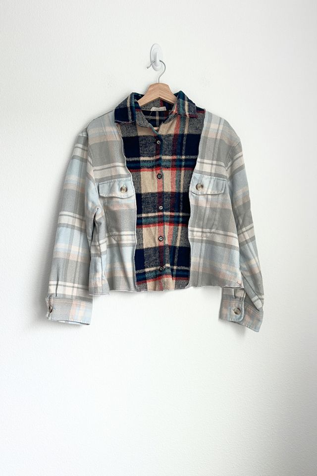 Vintage Reworked Cropped Flannel | Urban Outfitters