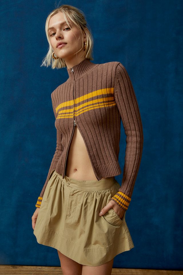 BDG Bella Recycled Zip-Up Cardigan | Urban Outfitters