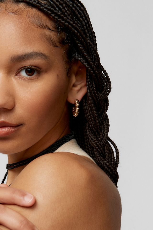 Textured Hoop Earring | Urban Outfitters