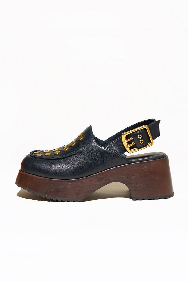 Charlotte Stone Carlos Studded Slingback Platform Clog | Urban Outfitters