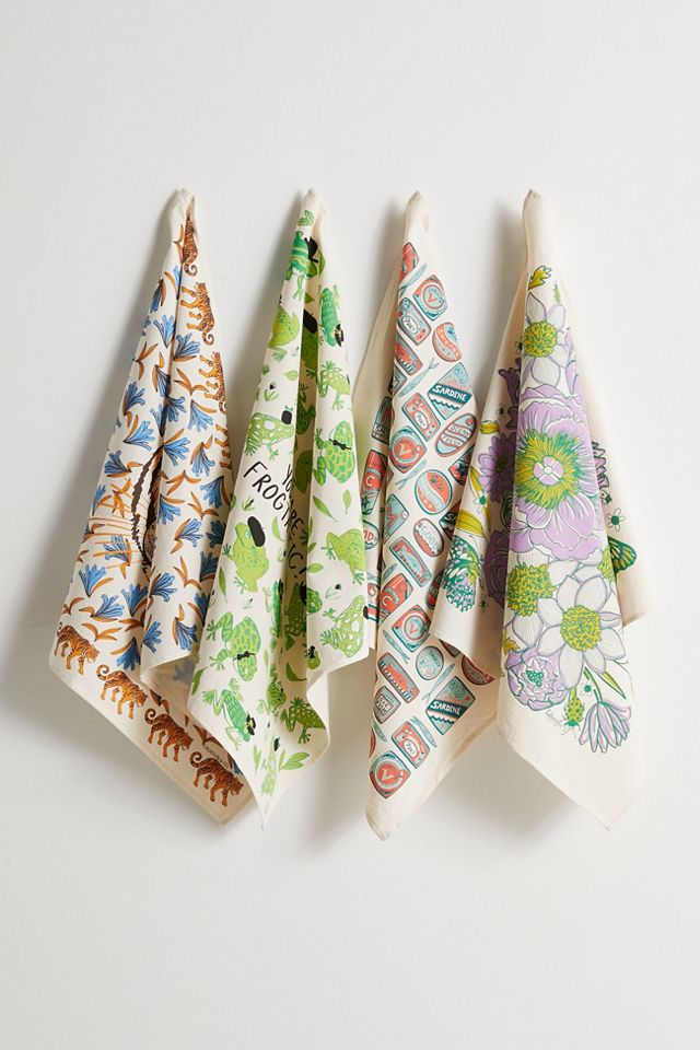 Calhoun & Co. Dream Garden Tea Towel | Urban Outfitters
