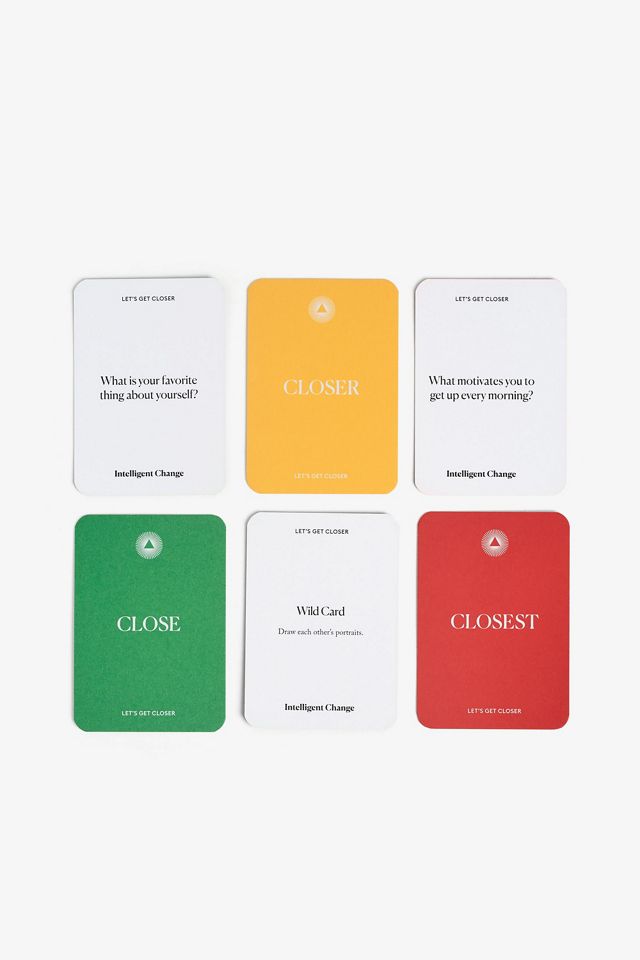 Let's Get Closer Card Game by Intelligent Change | Urban Outfitters Let's Get Closer Card Game by Intelligent Change | Urban Outfitters