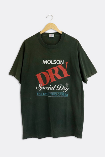 Vintage Molson Dry Evolution Of Beer T Shirt | Urban Outfitters
