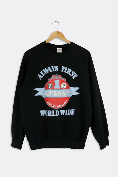 Vintage Guess Georges Marciano Always First World Wide Sweatshirt ...