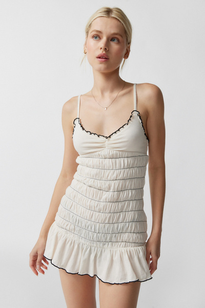 Out From Under Savannah Ruched Mini Dress | Urban Outfitters