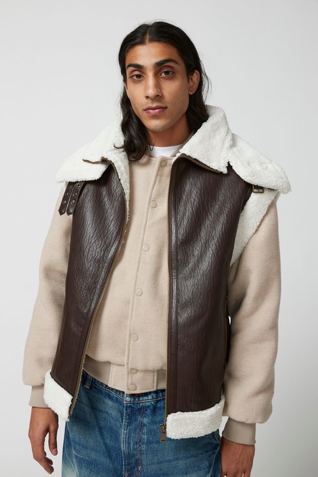 Unreal Fur Control Aviator Vest | Urban Outfitters Canada