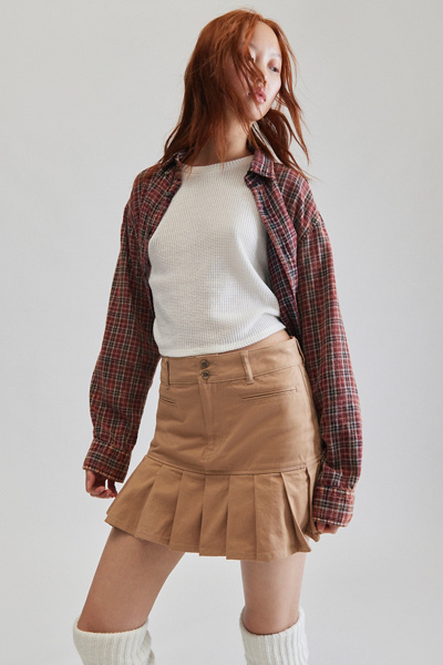 X Girl Pleated Mini Skirt Urban Outfitters 7836