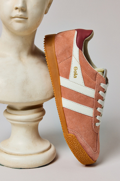 Gola Women's Elan Sneaker In Terracotta/off White/red Ochre, Women's At ...