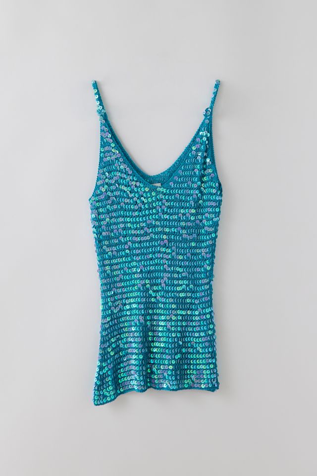 Vintage Sequin Crochet Top | Urban Outfitters