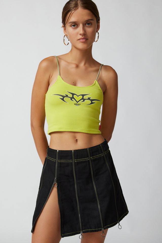 WORSHIP SUPPLIES Stomp Zip Mini Skirt | Urban Outfitters