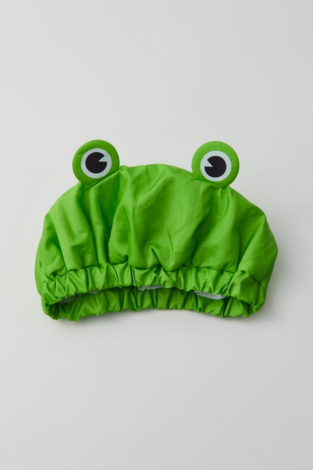Spa Day Waterproof Frog Shower Cap | Urban Outfitters