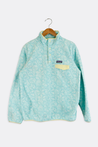 Vintage Patagonia Snap T Patterned Fleece | Urban Outfitters