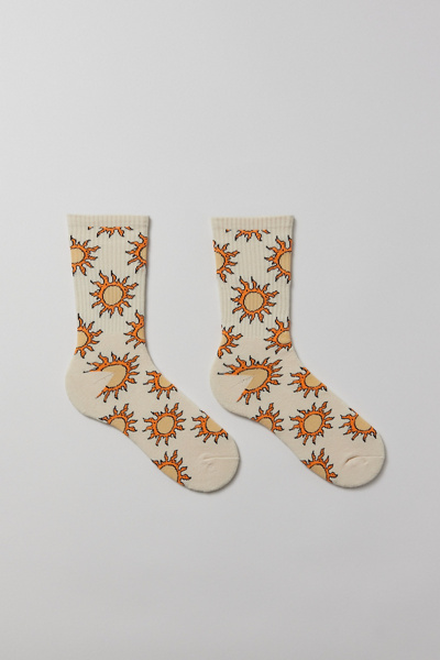 Blazing Sun Ribbed Crew Sock | Urban Outfitters
