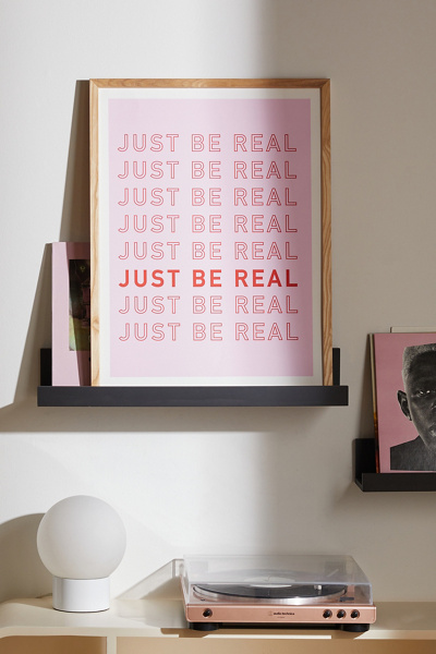 Chromoeye Just Be Real Art Print | Urban Outfitters Canada