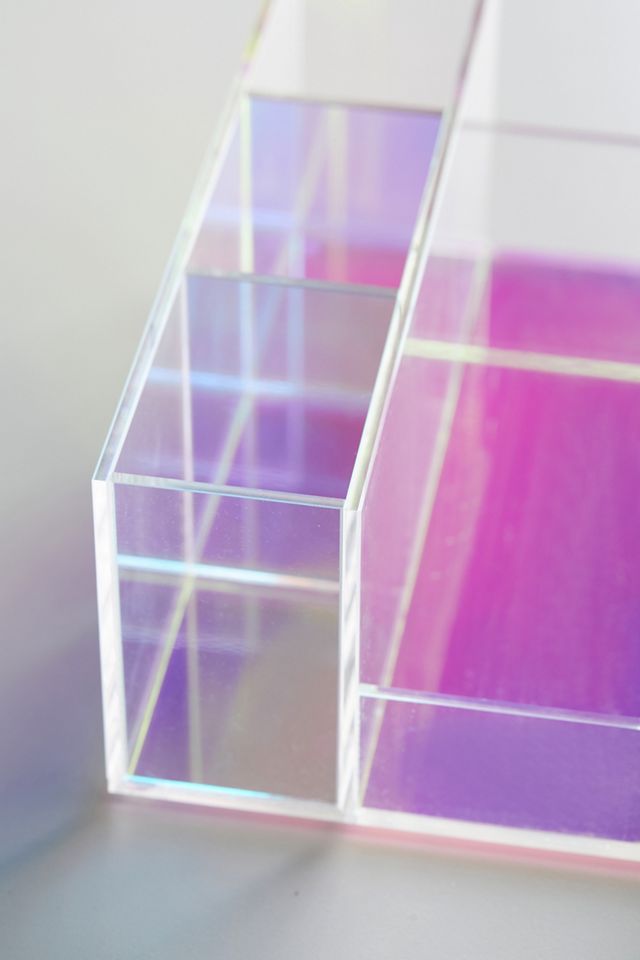 Layla Iridescent Sectioned Organizer | Urban Outfitters