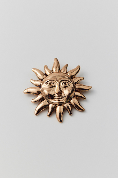 Metal Sun Brooch Pin | Urban Outfitters