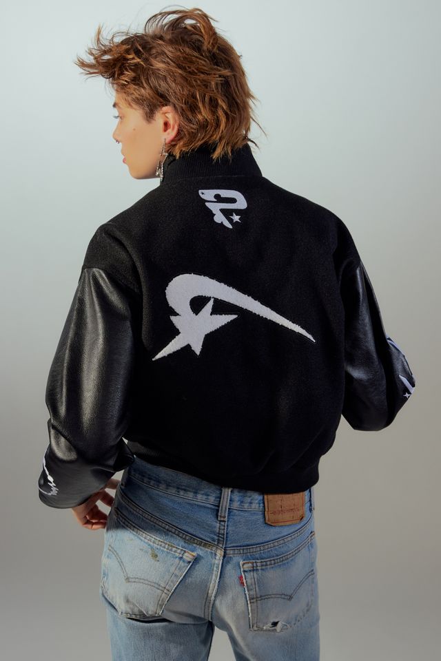 Basic Pleasure Mode Astro Varsity Bomber Jacket | Urban Outfitters