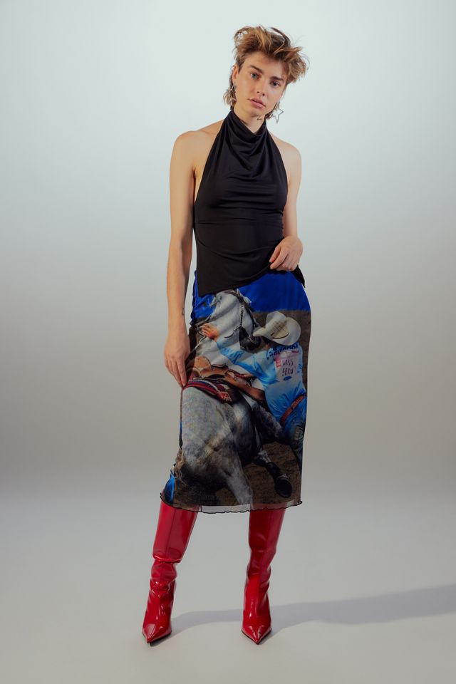 Basic Pleasure Mode Rodeo Midi Skirt | Urban Outfitters