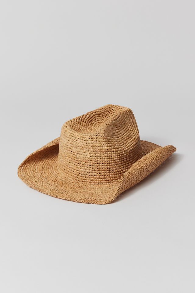 Tall Crown Raffia Cowboy Hat | Urban Outfitters