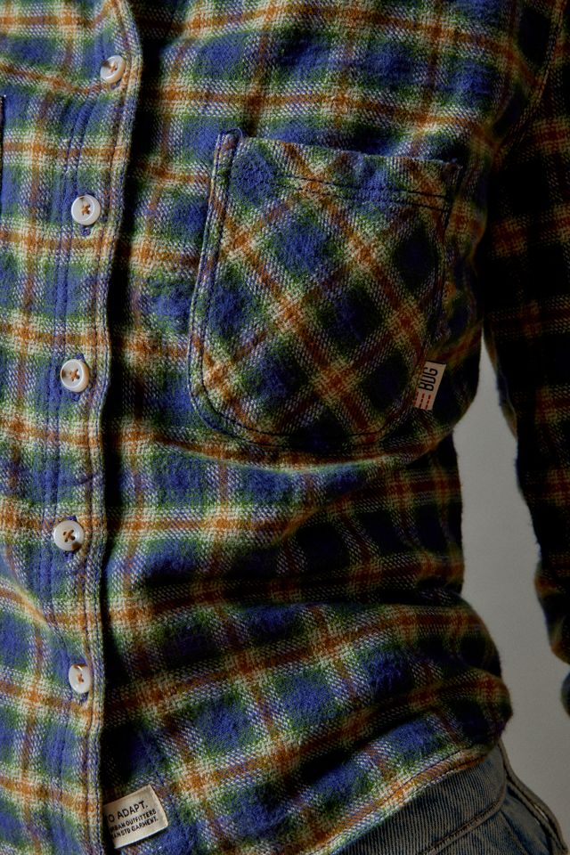 BDG Dakota Cropped Flannel Button-Down Shirt | Urban Outfitters