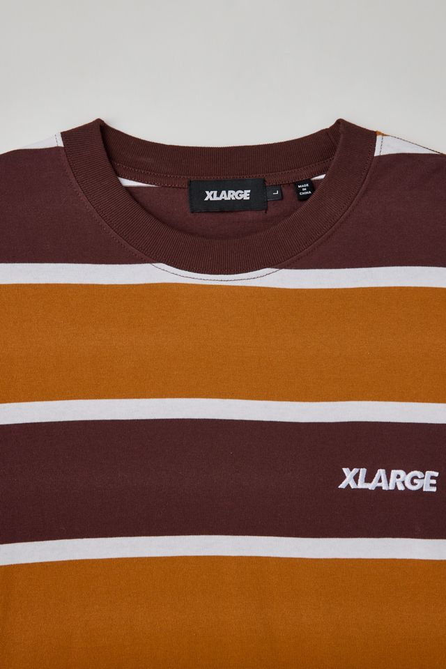 XLARGE Standard Logo Striped Tee | Urban Outfitters