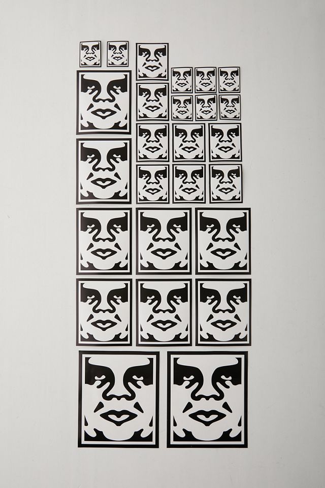 OBEY Icon Face Sticker Set | Urban Outfitters