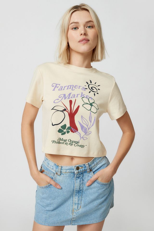 Farmers Market Boxy Baby Tee | Urban Outfitters