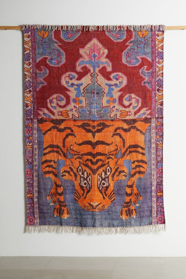 Lewis Split Tiger Rug | Urban Outfitters