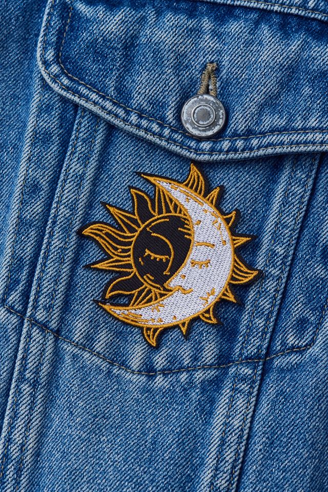 Sun & Moon Iron-On Patch | Urban Outfitters
