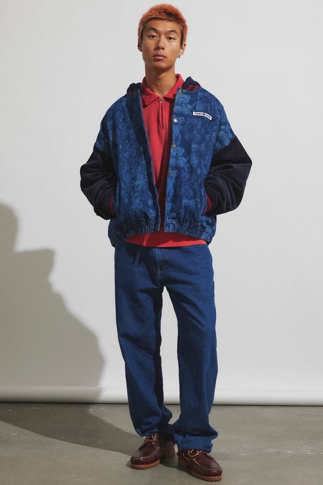 Teddy Fresh Bear Print Denim & Cord Jacket | Urban Outfitters