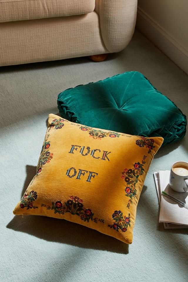F*** Off Throw Pillow | Urban Outfitters