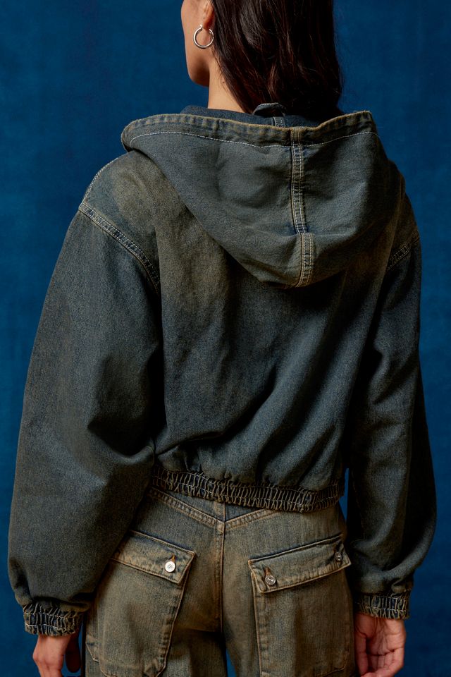 BDG Daria Denim Hooded Zip-Up Jacket | Urban Outfitters