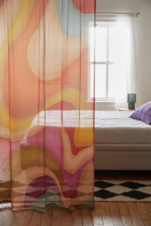 Silas Wave Printed Window Panel | Urban Outfitters Canada