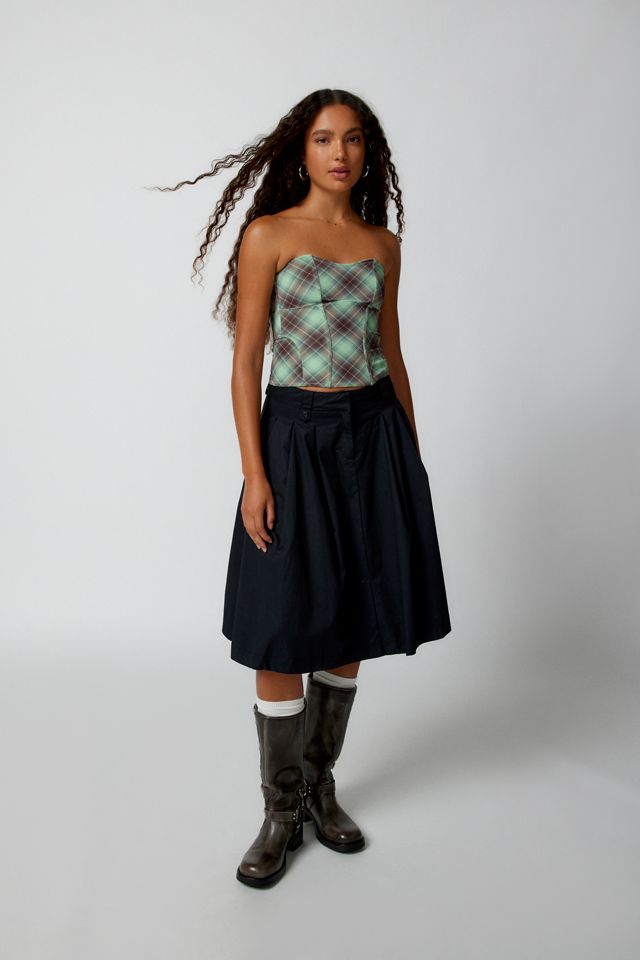 Out From Under Kira Mesh Lace-Up Corset | Urban Outfitters